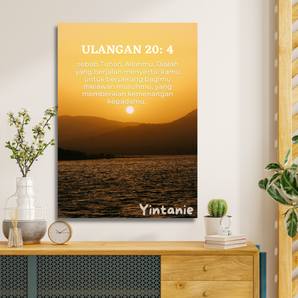 Jual Poster Ayat Alkitab / kado natal/ pajangan dinding kristen / wall ...