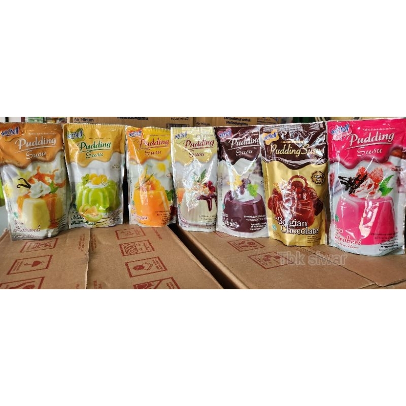 Jual pudding susu nutrijel semua varian rasa 145gr | Shopee Indonesia