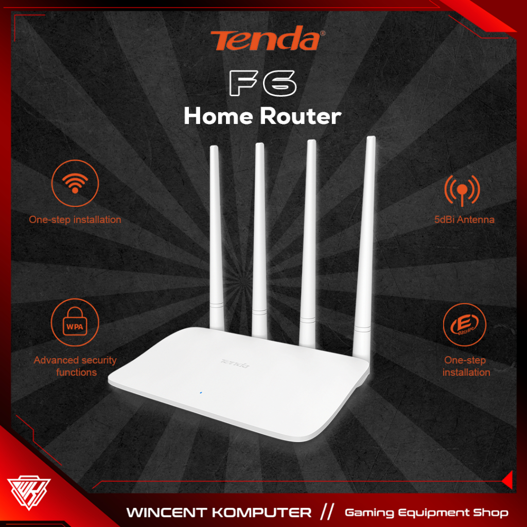 Jual Tenda F6 Router Wireless N300 Easy Setup | Shopee Indonesia