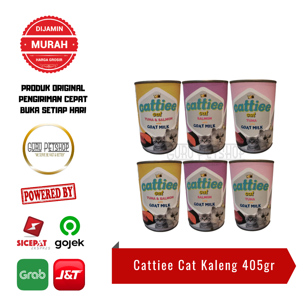 Jual Cattiee Cat Kaleng 405gr / Makanan Kucing Daging Basah Kaleng ...