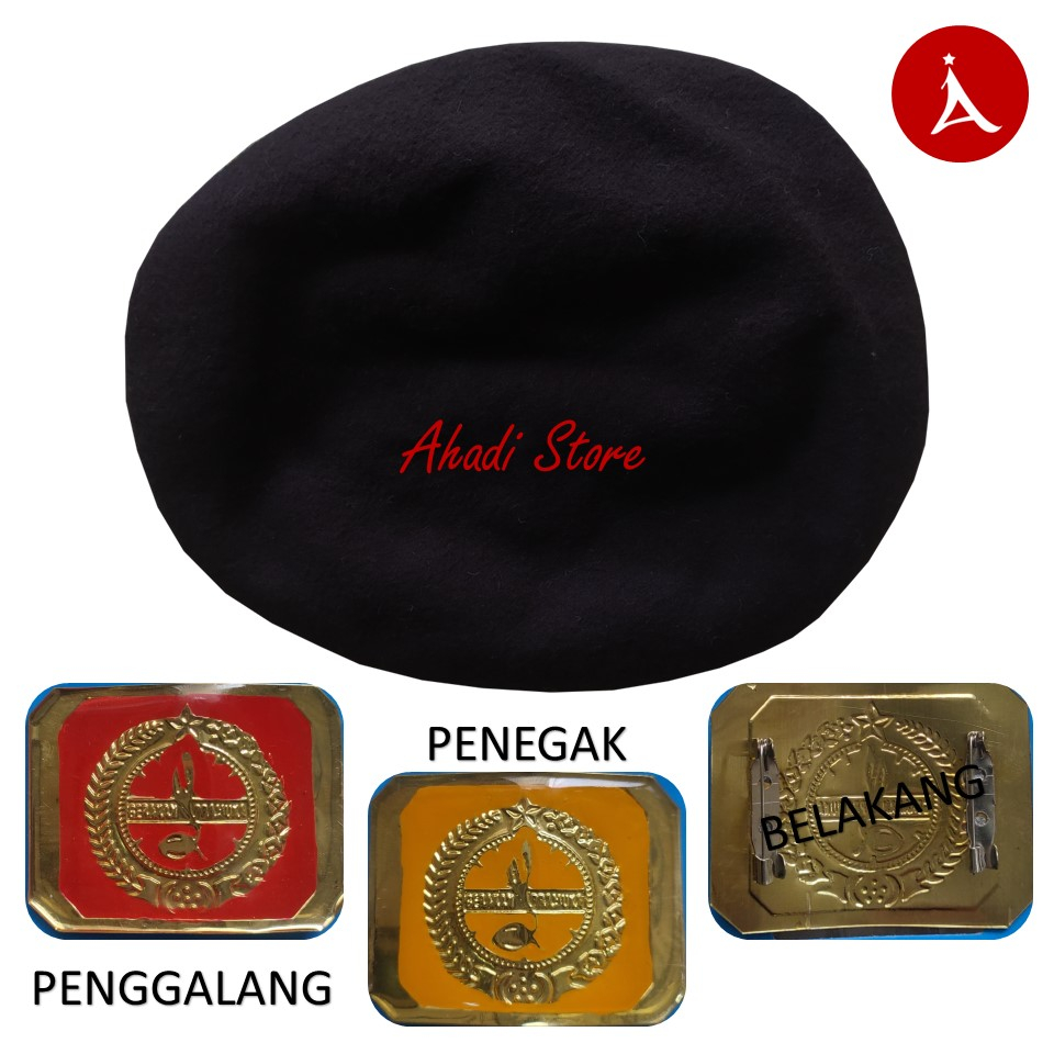 Jual Topi Baret Premium SD/SMP/SMA, Topi Baret Pramuka Coklat Putra | Shopee Indonesia