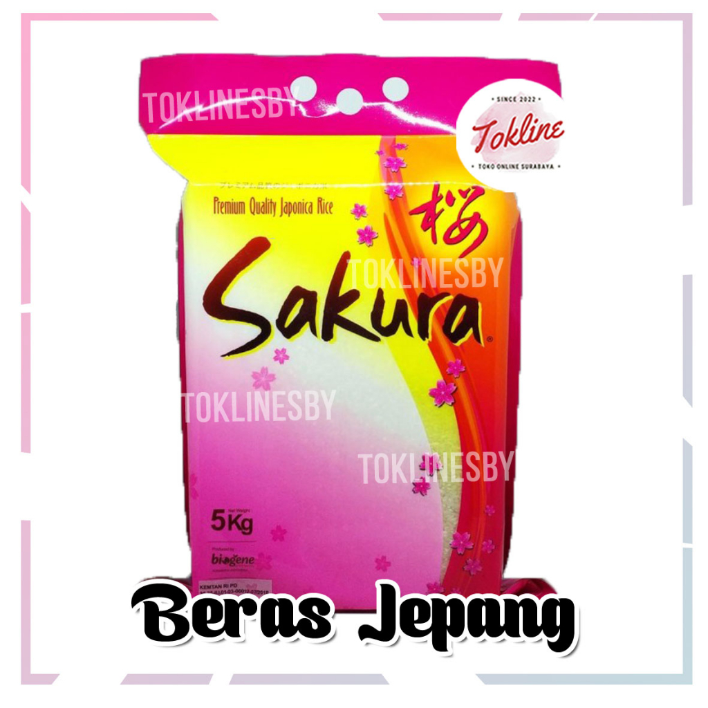 Jual Beras Japonica Sakura 5kg beras jepang | Shopee Indonesia