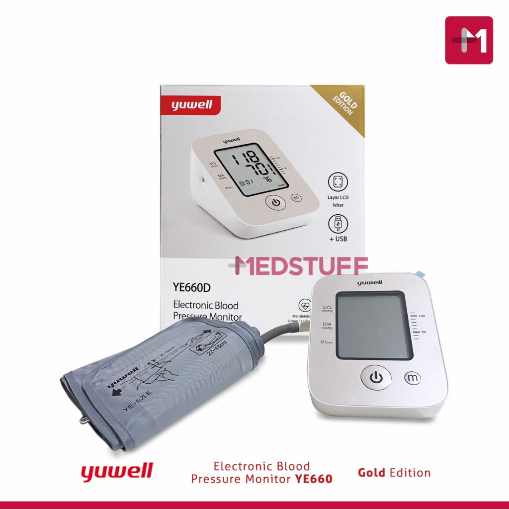 Jual Tensimeter Digital Yuwell YE 660D Tensi Digital | Shopee Indonesia