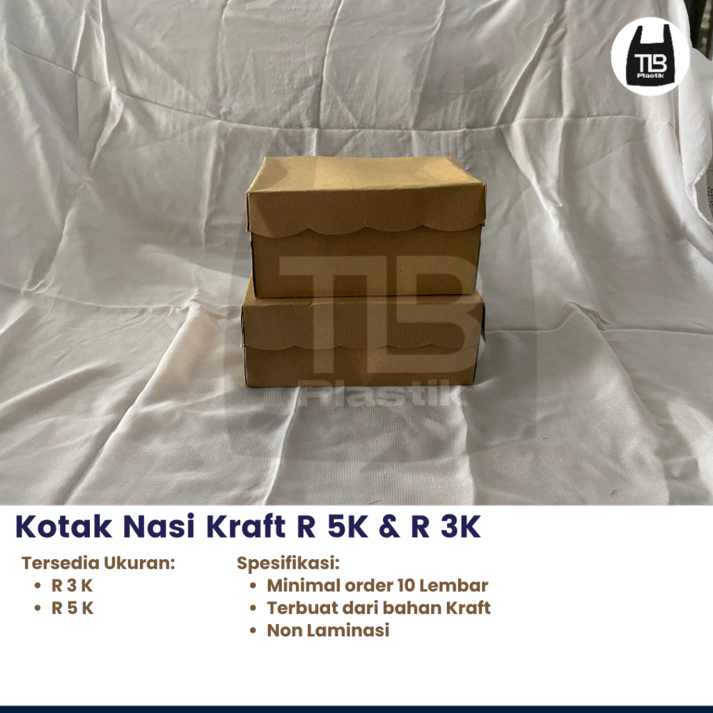 Jual Kardus/ Kotak Nasi Kue Coklat Kraft Tanggung Jumbo Rice Box ...