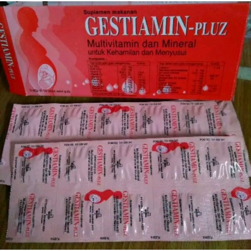 Jual Gestiamin Pluz 10 Tablet Multivitamin | Shopee Indonesia