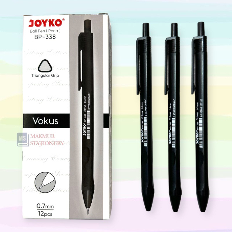 Jual Pulpen / Ballpoint / Pen Joyko Vokus BP-338 (12 Pcs) | Shopee ...