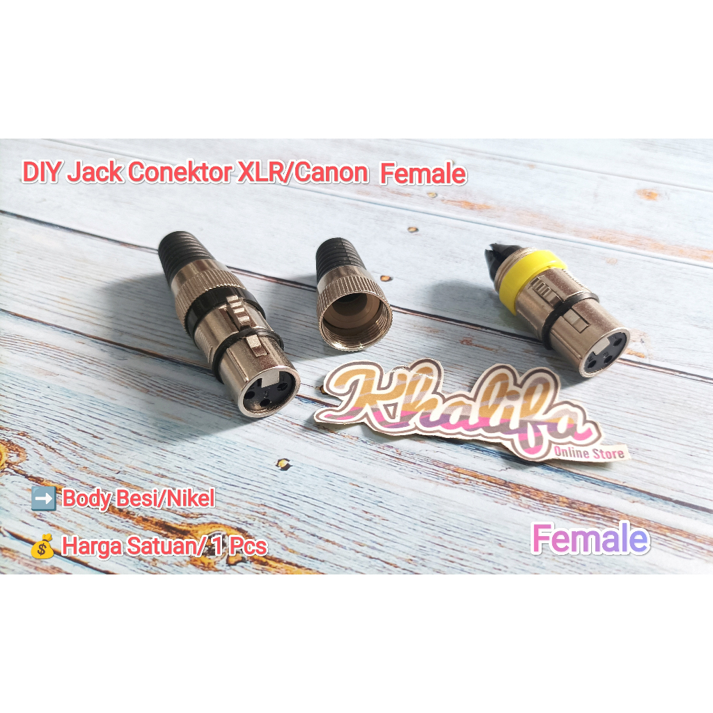 Jual DIY Jack Jek Akai XLR Canon Cannon Mic Microphone Mikrofone Mixer ...