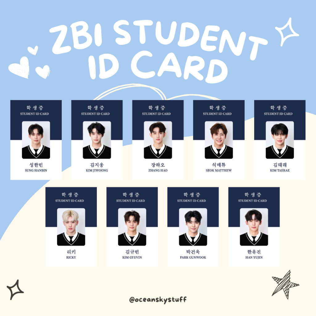 Jual ZB1 STUDENT ID CARD ID PHOTO | ZEROBASEONE | Shopee Indonesia