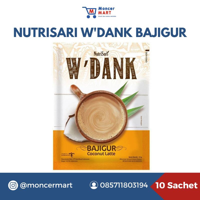 Jual Nutrisari W'DANK BAJIGUR Renceng Isi 10 Pcs x @15g | Shopee Indonesia
