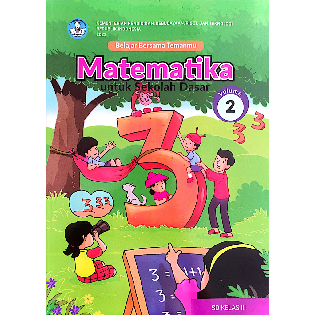 Jual Buku Matematika Kelas 3 Volume 2 SD/MI Kurikulum Merdeka Tahun ...