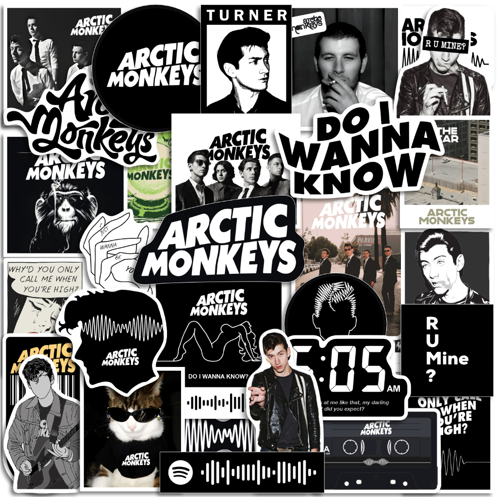 Jual 30 Pcs Stiker Aesthetic Arctic Monkeys Vinyl Waterproof Anti Air ...