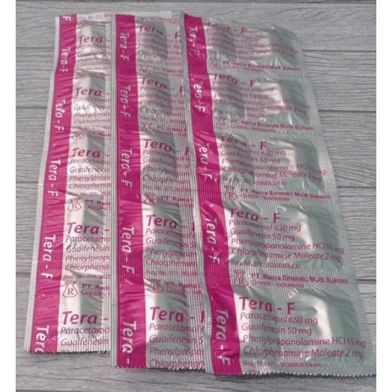 Jual TERA-F KAPLET PER STRIP | Shopee Indonesia
