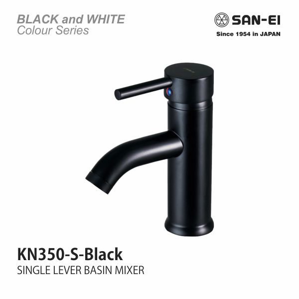 Jual San-Ei Kran wastafel Basin Tap mixer panas dingin KN350S Black | Shopee Indonesia