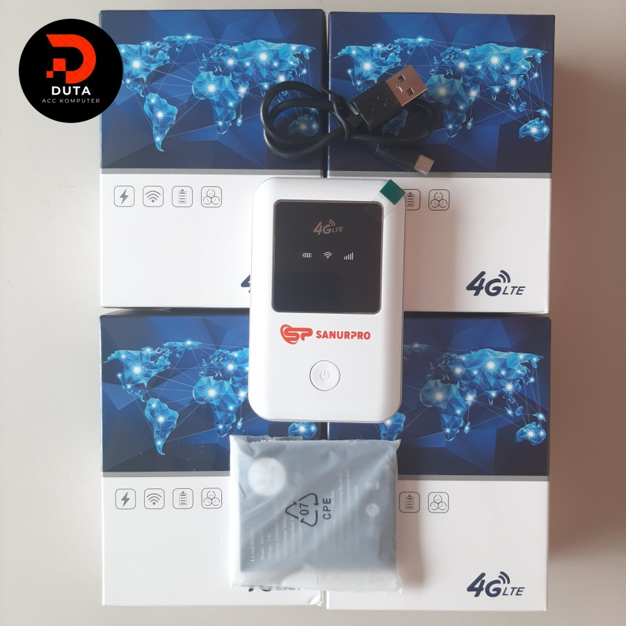 Jual Modem MIFI 4G LTE Unlock All Operator Wifi & Router Sanurpro E5578 ...