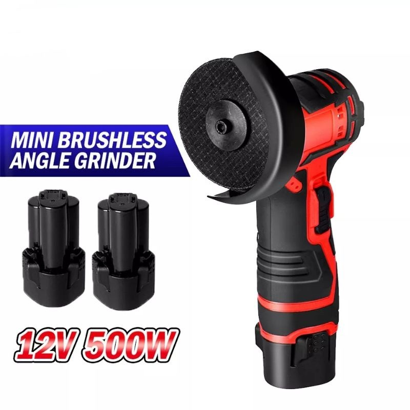 Jual Mesin Gerinda Tangan mini 2 batrai / Angle Grinder Penggiling ...