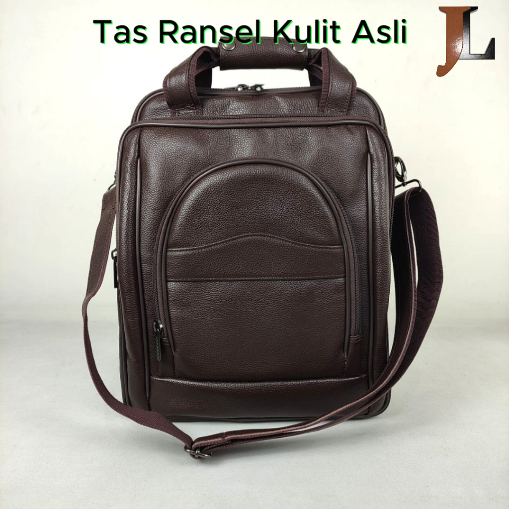 Jual Tas Ransel Kulit Pria Ransel Laptop Kulit Sapi Asli Unisex Kasual ...