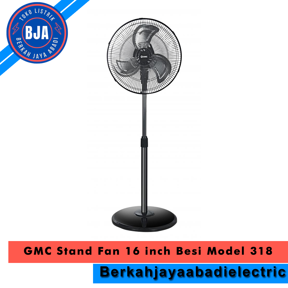 Jual GMC Stand Fan 16 inch Besi Model 318 | Shopee Indonesia