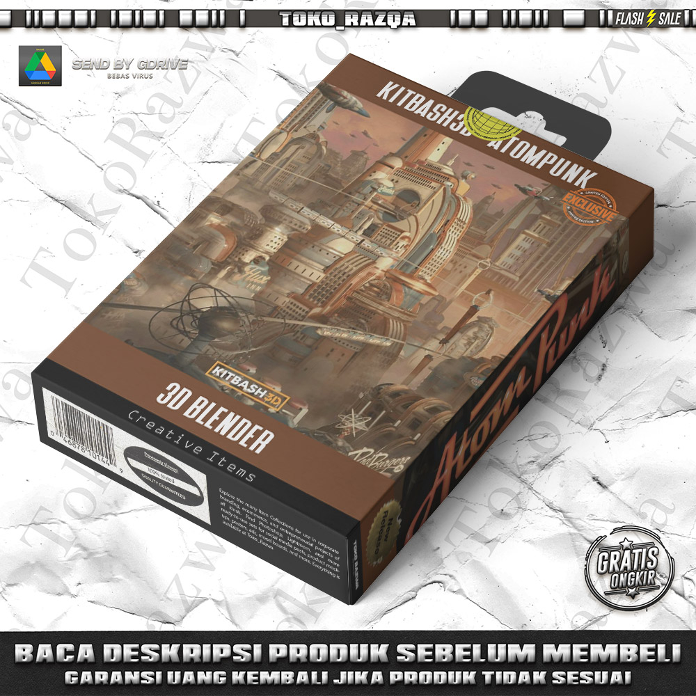 Jual 250823 - Kitbash3D - AtomPunk + Textures For Blender - 3D Models ...