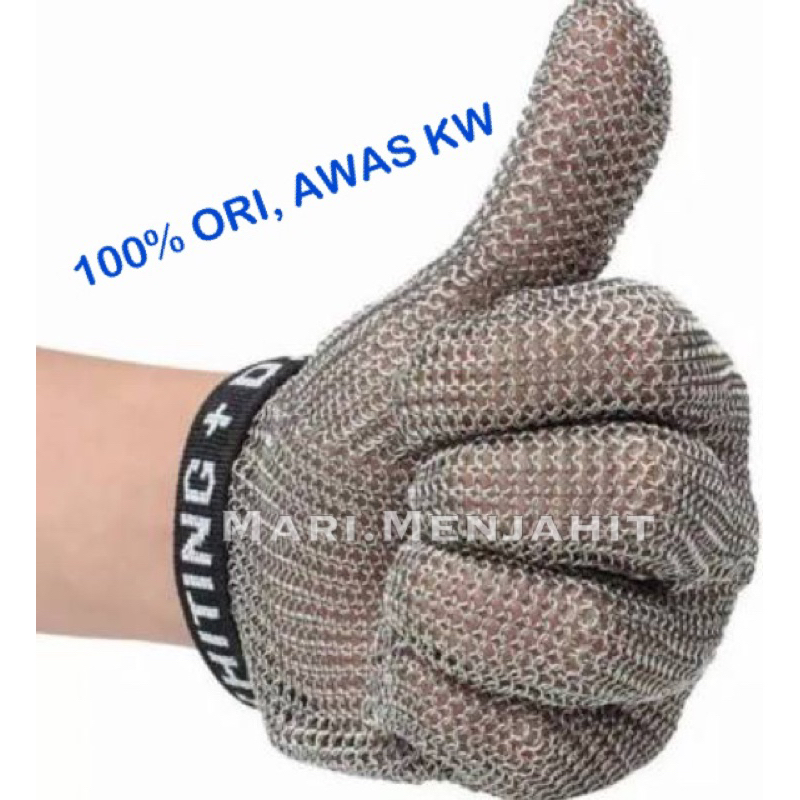Jual Sarung Tangan Besi / Stainless / Baja 5 Jari & 3 Jari / Sarung ...