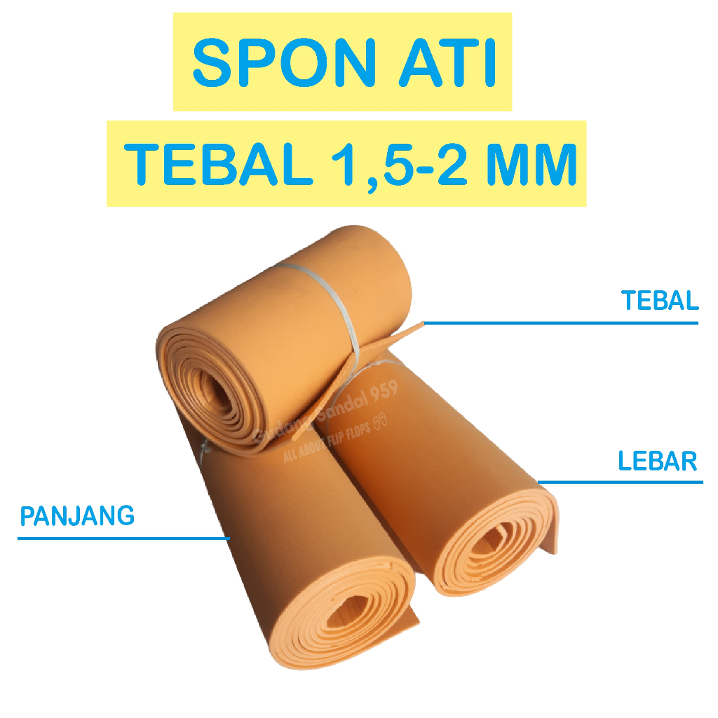 Jual SPON ATI / SPON EVA / BUSA ATI TEBAL 1,5 MILI (TIPIS) LEMBARAN ...