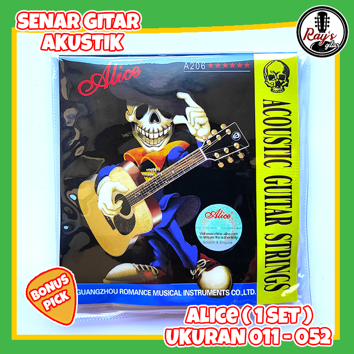 Jual Senar Gitar Akustik Alice A206 Super Light 011 | Shopee Indonesia