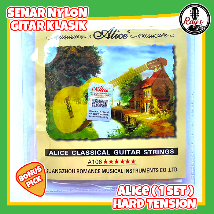 Jual Senar Nylon Gitar Klasik Nilon Alice A106 Hard Tension | Shopee Indonesia