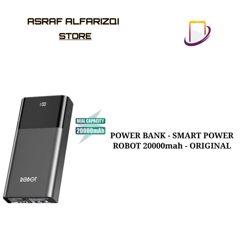 Jual Power Bank ROBOT 20000mah RT22 Dual Port Input / Output - Original ...