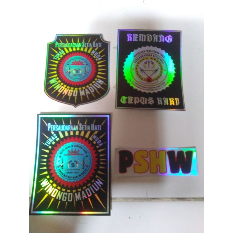 Jual Stiker Pshw hologram anti air 7cm DAPAT 4 PCS | Shopee Indonesia
