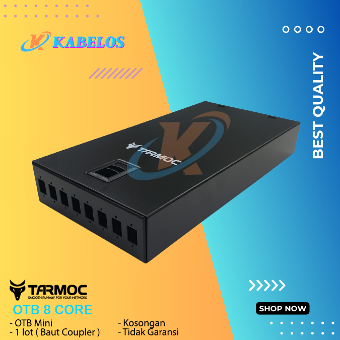 Jual Tarmoc Fiber Optic mini OTB 8 Core SC | Roset FO Besi 8C Kosongan ...