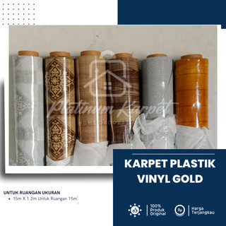 Jual Gold Karpet Tebal Lantai Vinyl premium 20 meter premium | Shopee ...