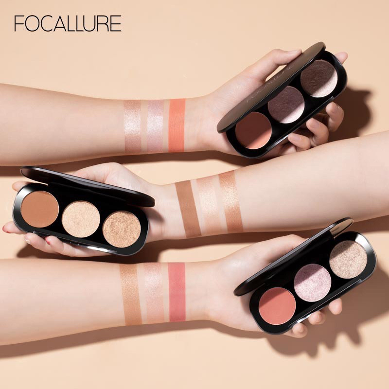 Jual FOCALLURE BLUSH&HIGHLIGHTER PALETTE | Shopee Indonesia