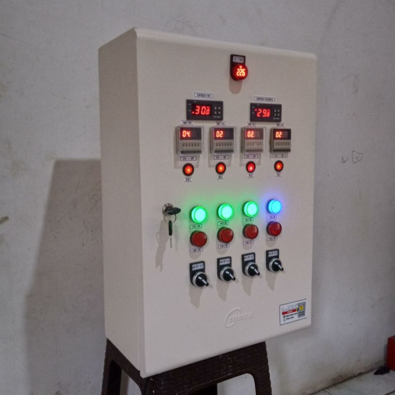Jual Panel blower 3 blower 1 phase dan Coolingpad Tambahan 2 timer lagi ...