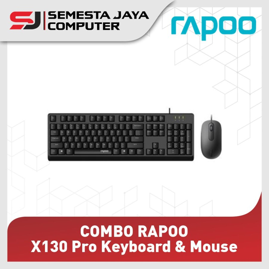 Jual Rapoo X130 Pro Combo Keyboard & Mouse X130Pro | Shopee Indonesia