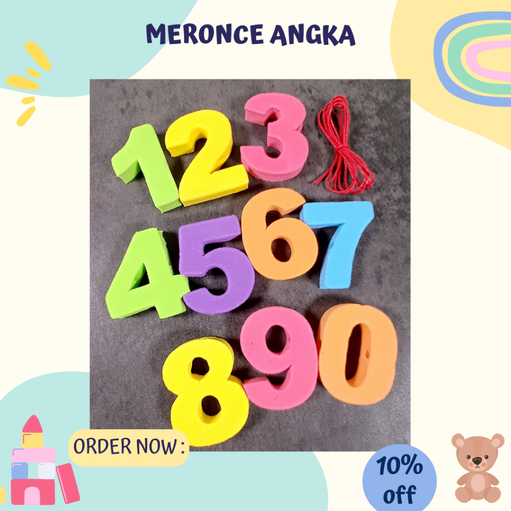 Jual Meronce Geometri Spon Mainan Anak Berbagai bentuk | Shopee Indonesia