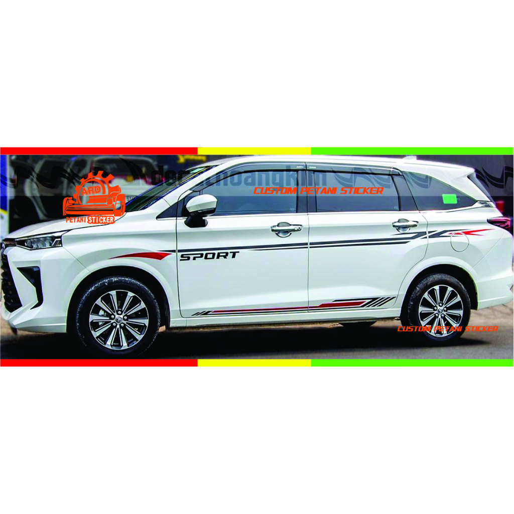 Jual STIKER STICKER MOBIL ALL NEW TOYOTA AVANZA, VELOZ INNOVA LIST BODY ...