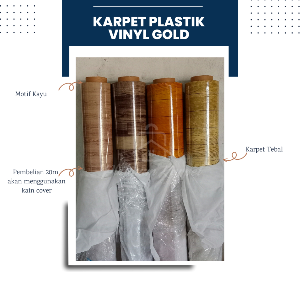 Jual Gold Karpet Tebal Lantai Vinyl premium 20 meter premium | Shopee ...