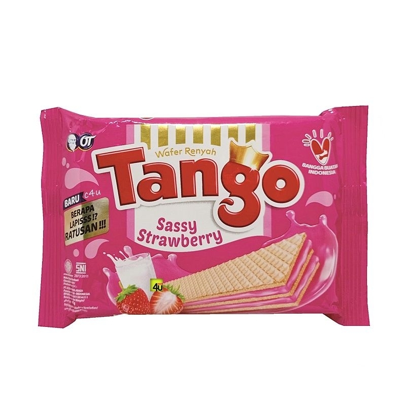 Jual tango wafer biskuit rasa strawberry 47 gr / Biskuit Wafer Tango ...