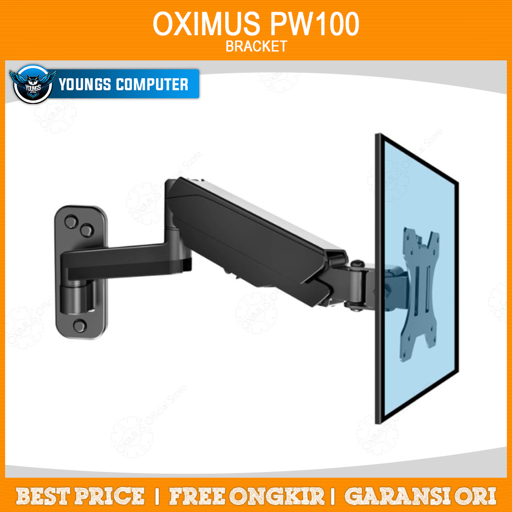Jual Bracket OXIMUS PW100 Wall Mount Gas Spring 22"-34" | Shopee Indonesia