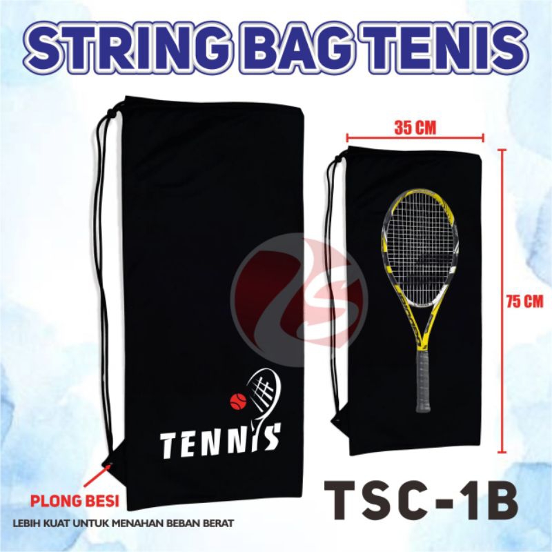 Jual Tas tennis hitam sporty TSC string bag raket tenis black | Shopee ...