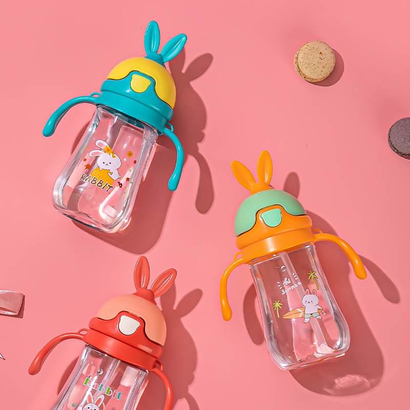Jual BOTOL AIR MINUM PLASTIK BOTOL AIR TUMBLER 380 ML KARTUN KELINCI ...