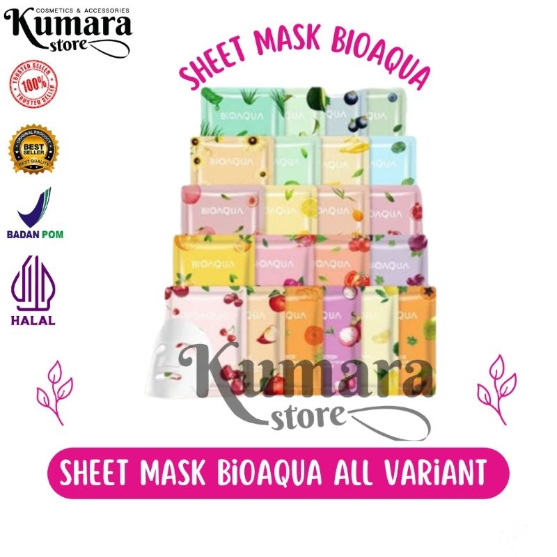 Jual KUMARA STORE - BIOAQUA SHEETMASK / SHEET MASK / MASKER TISSUE ...