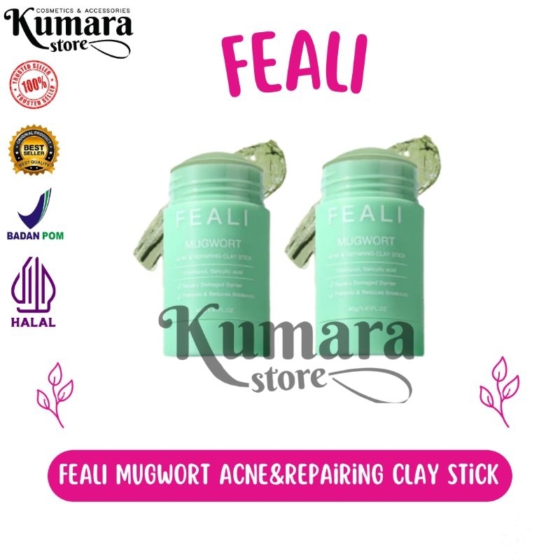 Jual KUMARA STORE - FEALI Mugwort Clay Stick Acne and Repairing Clay ...