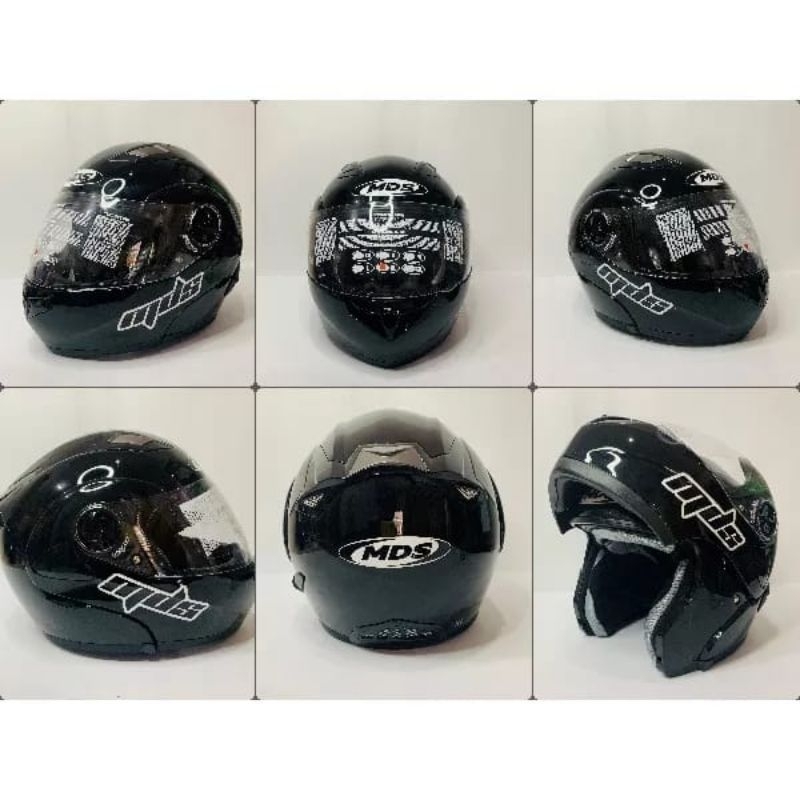 Jual HELM MDS MODULAR PULL WARNA SOLID ORIGINAL PRODUK | Shopee Indonesia