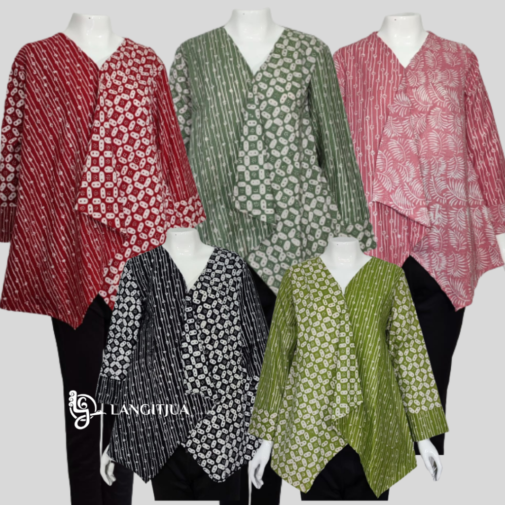 Jual Marlina Blouse | Atasan Batik Wanita | Magdalena 01 - Langitjua Collection Solo | Shopee ...