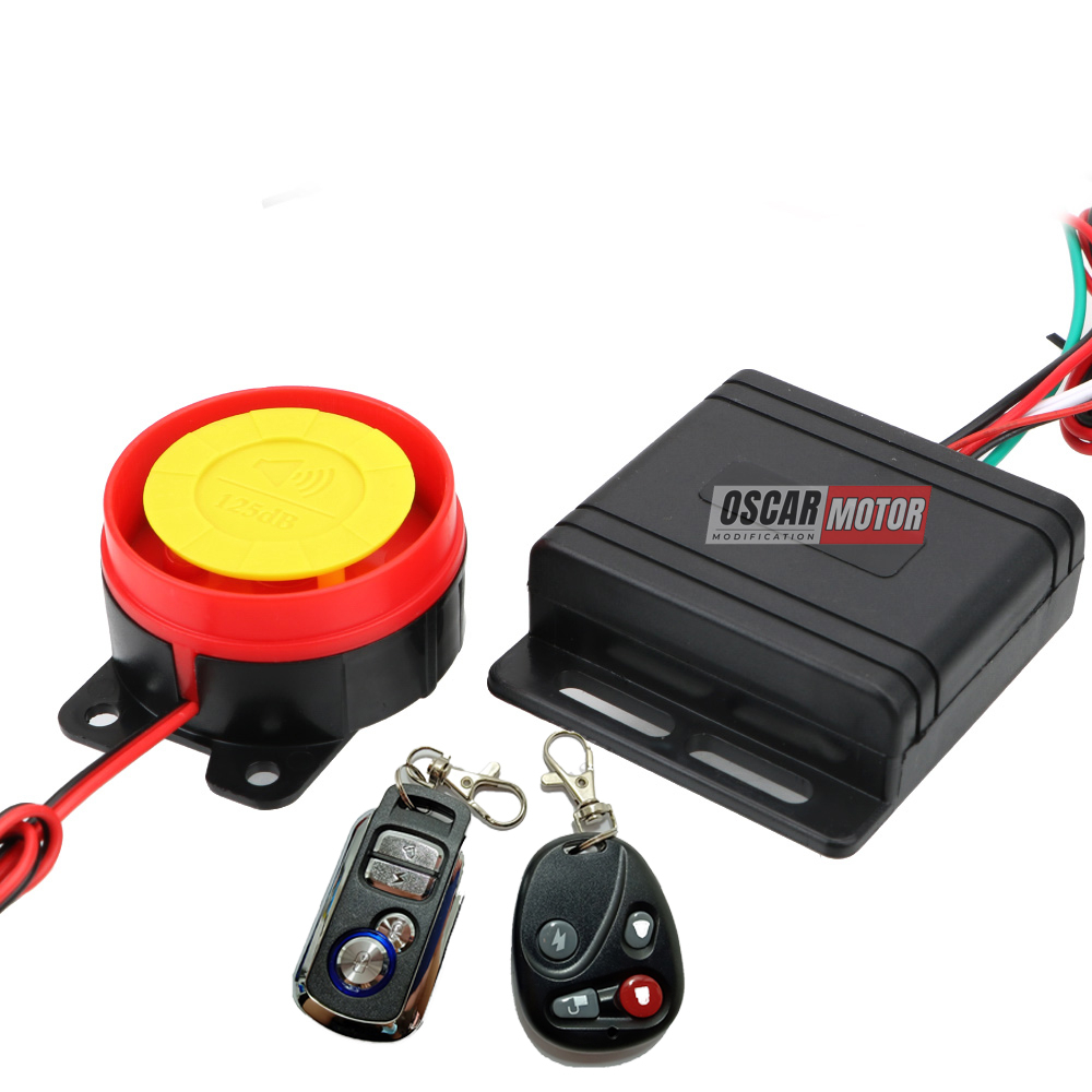 Jual Alarm Motor Anti Maling 2 Remote Bisa Starter Sensor Getar Alaram ...