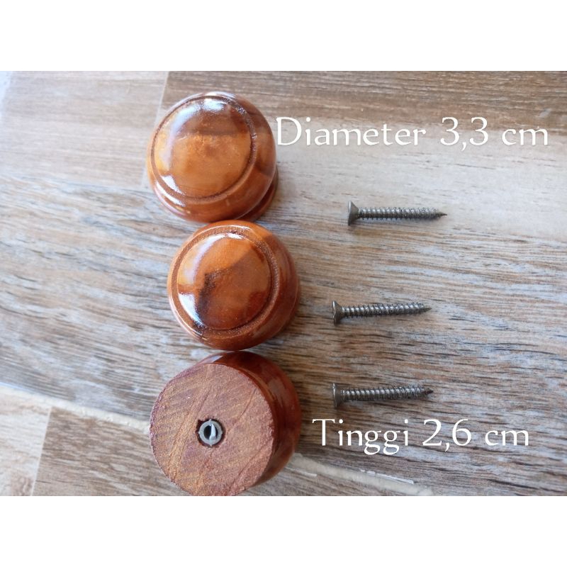 Jual Kenop kayu jati,tarikan laci,handle lemari,handle laci | Shopee ...