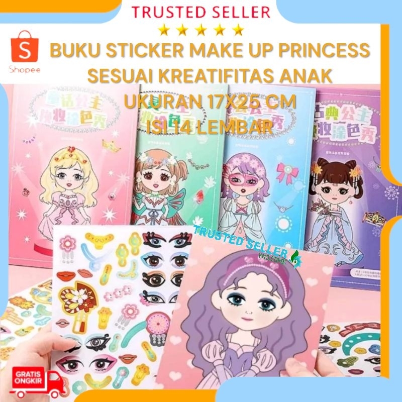 Jual BUKU STIKER PRINCESS DESAIN SENDIRI SESUAI KRETIFITAS ANAK ISI 14 ...