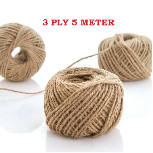 Jual Tali Rami Halus 3 PLY 5 Meter - Tali Goni Klip kayu - Tali ...
