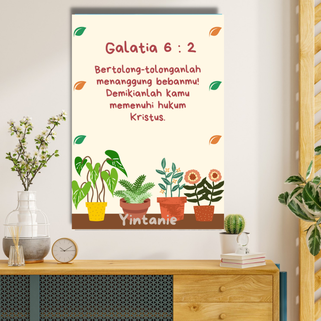 Jual Poster Kristen / Wall Decor Rohani / Hiasan ayat Alkitab | Shopee ...