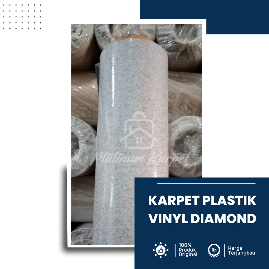 Jual Diamond Karpet Lantai Plastik Vinyl Premium Tebal Panjang 20 Meter ...